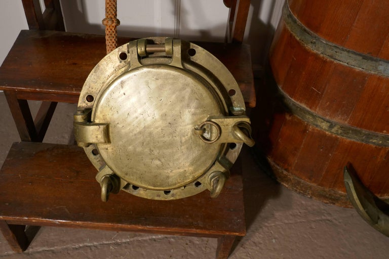 Antique Bronze Opening Admiralty Porthole with Deadlight Cover by Roby ...