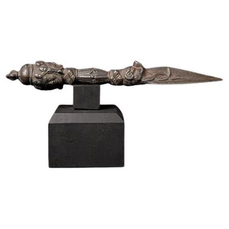 Antique Bronze Phurba Dorje from Nepal For Sale at 1stDibs