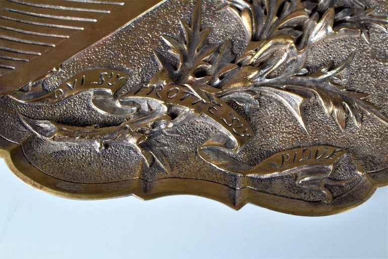 Antique Bronze Plate, Signed "D´Aubrée", France, Jewelry Tray, 20th ...