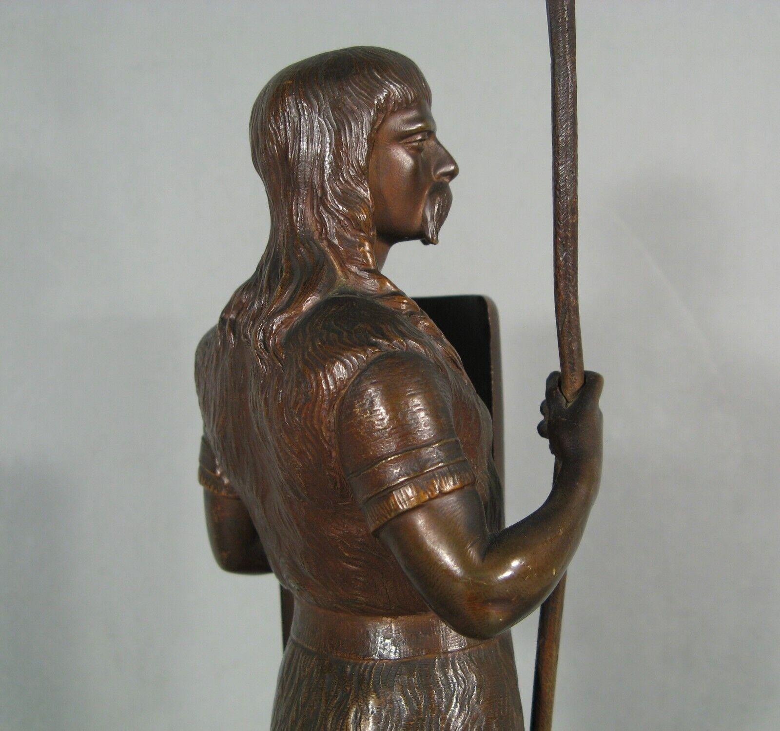 Antique Bronze Sculpture of a Rebel Gaulish Warrior by Léon Perzinka ...
