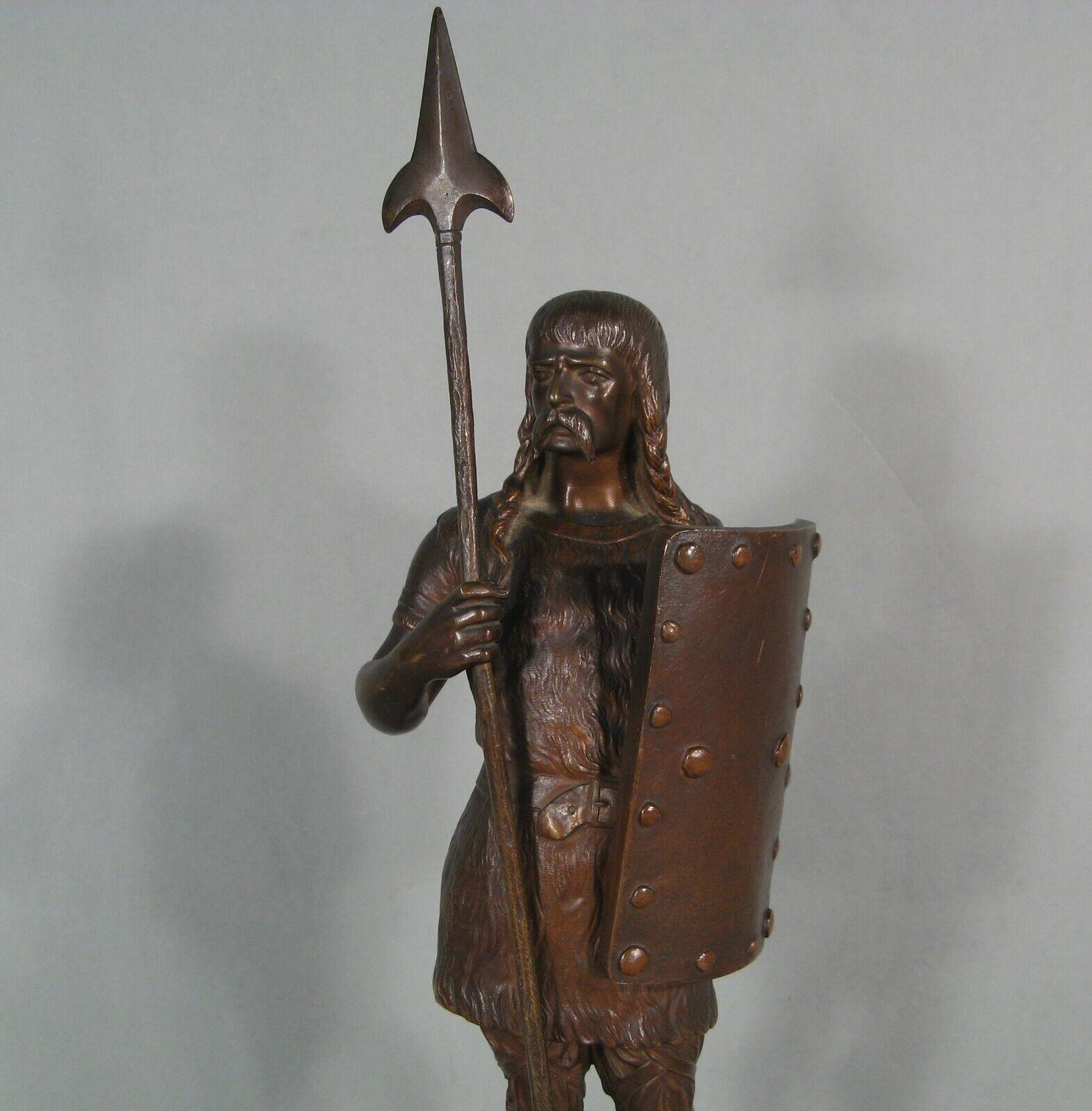 Antique Bronze Sculpture of a Rebel Gaulish Warrior by Léon Perzinka ...