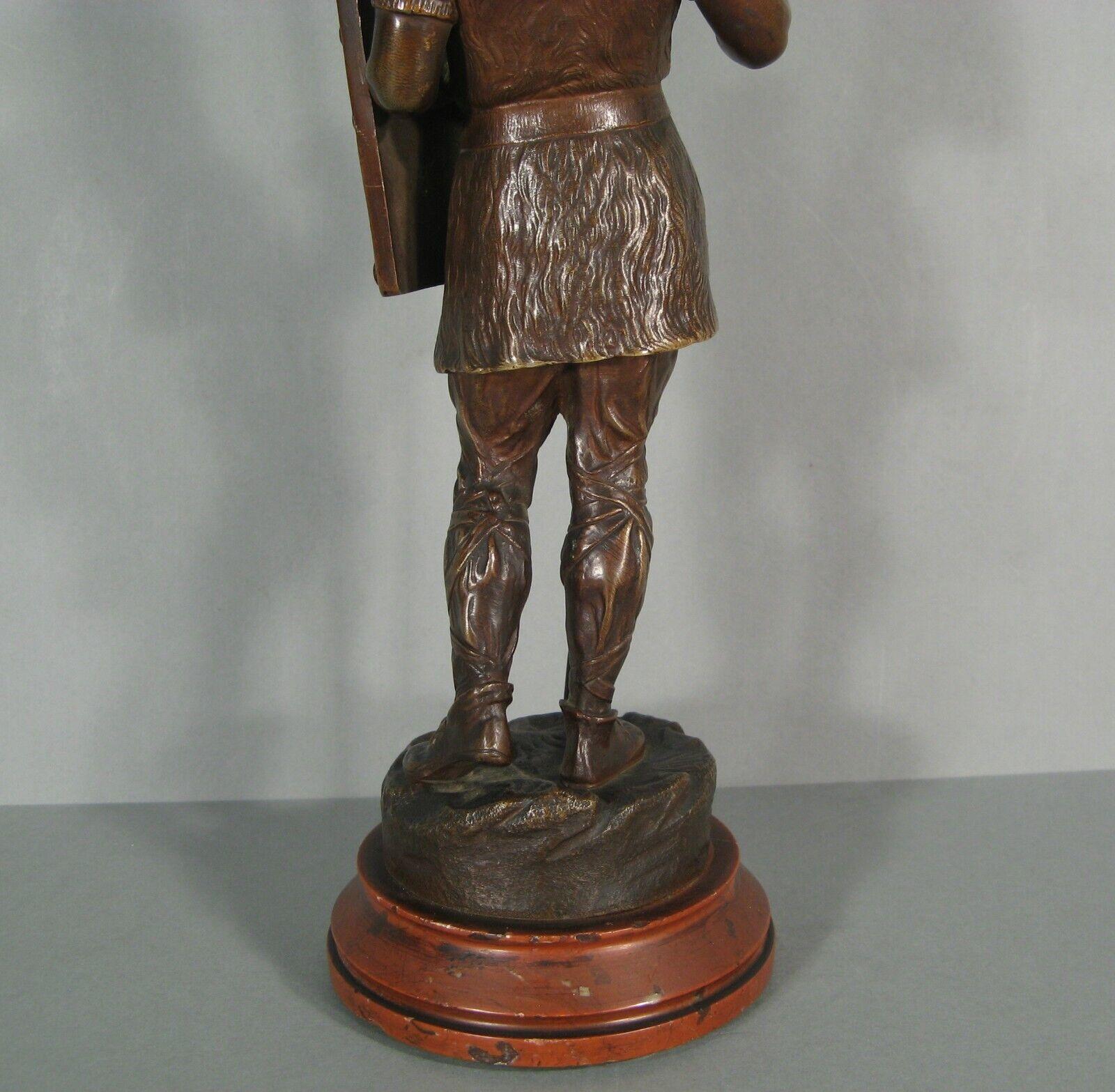 Antique Bronze Sculpture of a Rebel Gaulish Warrior by Léon Perzinka ...