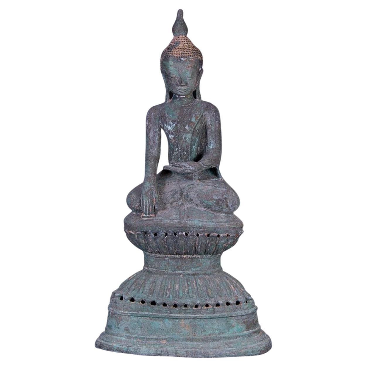 Antique Bronze Shan Buddha Statue from Burma For Sale at 1stDibs