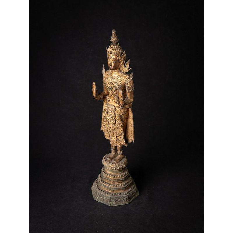 Antique Bronze Thai Buddha Statue from Thailand For Sale at 1stDibs