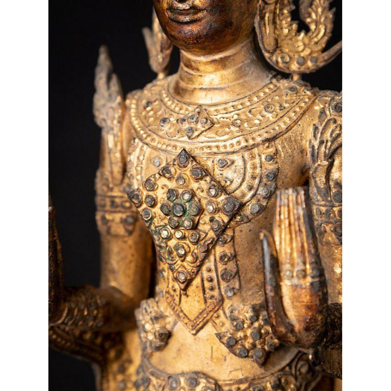 Antique Bronze Thai Buddha Statue from Thailand For Sale at 1stDibs