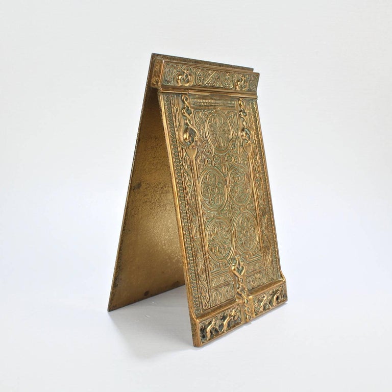 Antique Bronze Tiffany Studios Venetian Pattern Notepad Holder No. 1691 ...