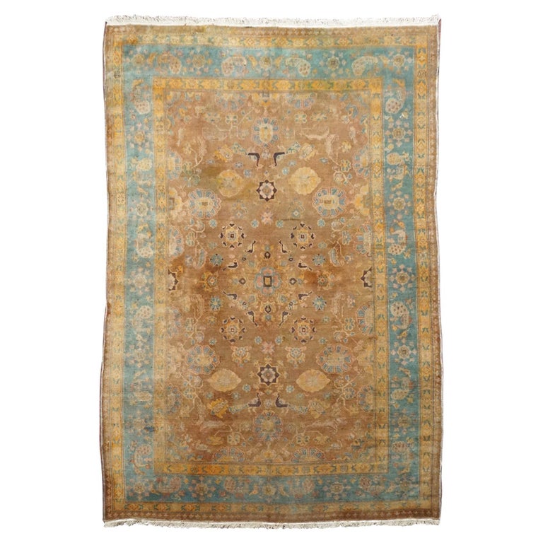 Antique Brown Agra, circa 1890 For Sale at 1stDibs