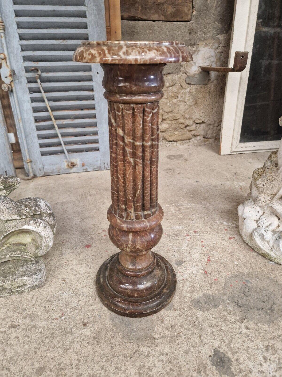 Antique Brown Marble Plinth 19th Century Display Bust Stand For Sale at ...