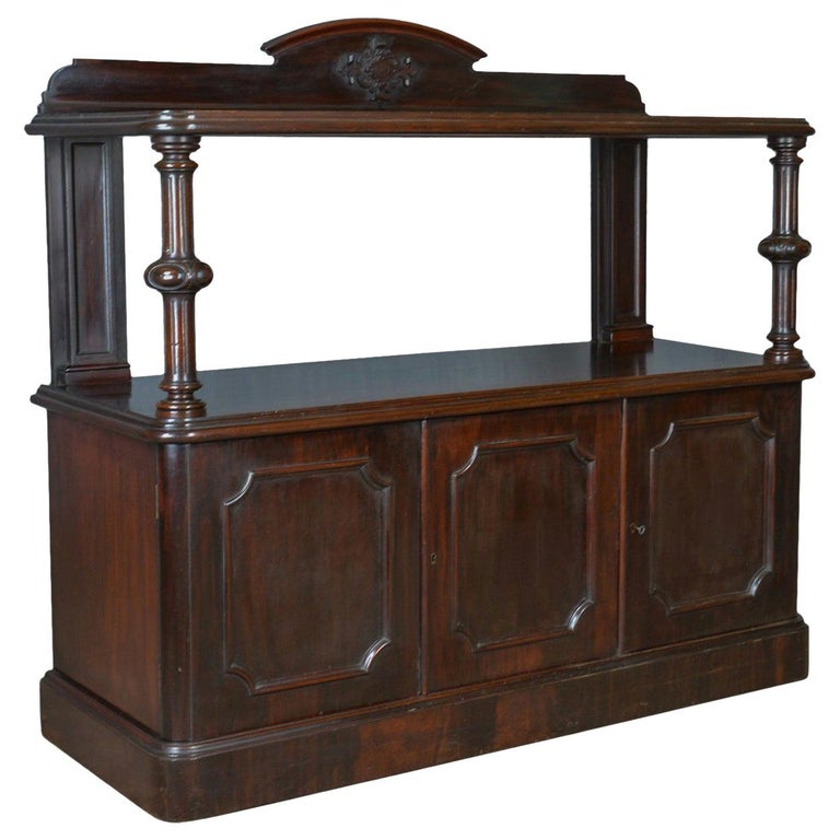 Antique Buffet Sideboard, English, Victorian, Mahogany, Server, circa ...