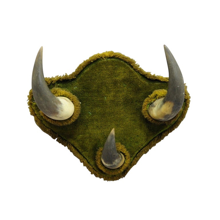 Antique Bull Horn Wall Coat Rack Austria, 1870s For Sale at 1stDibs