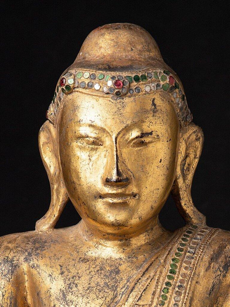 Antique Burmese Buddha Statue from Burma For Sale at 1stDibs
