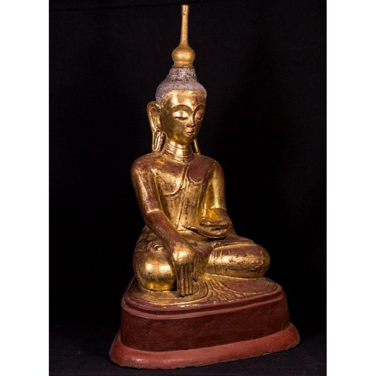 Antique Burmese Buddha Statue from Burma For Sale at 1stDibs