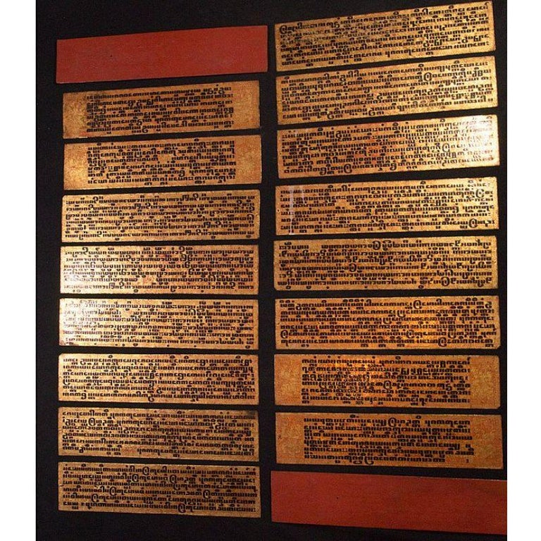 Antique Burmese Manuscript, Kammavaca Book from Burma For Sale at 1stDibs