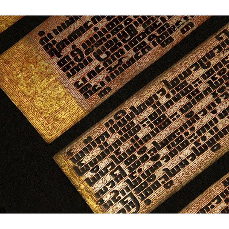 Antique Burmese Manuscript, Kammavaca Book from Burma For Sale at 1stDibs