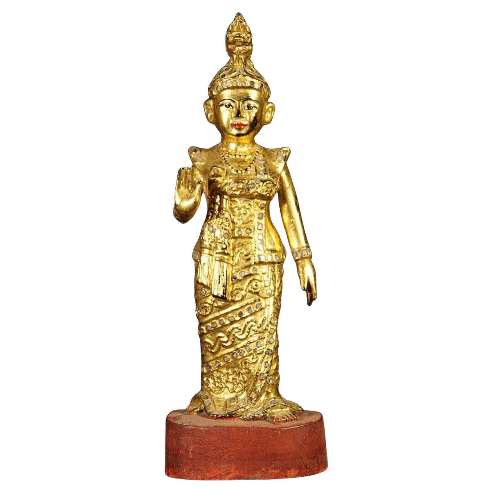 Antique Wooden Burmese Nat Statue from Burma Original Buddhas For Sale ...