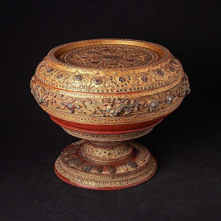 Antique Burmese Offering Vessel from Burma For Sale at 1stDibs