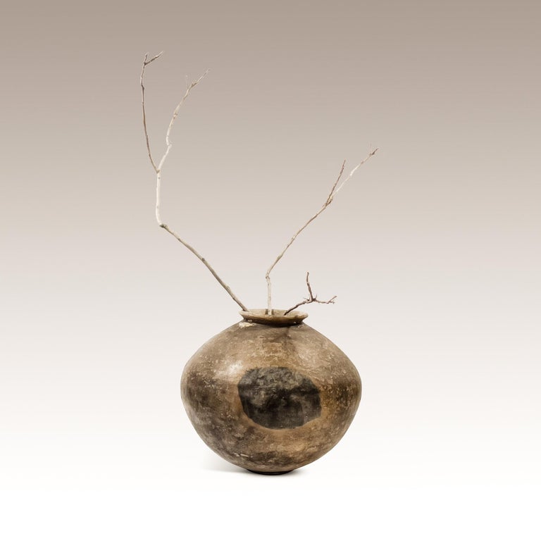 Antique Burmese Organic Clay Terracotta Pot For Sale at 1stDibs