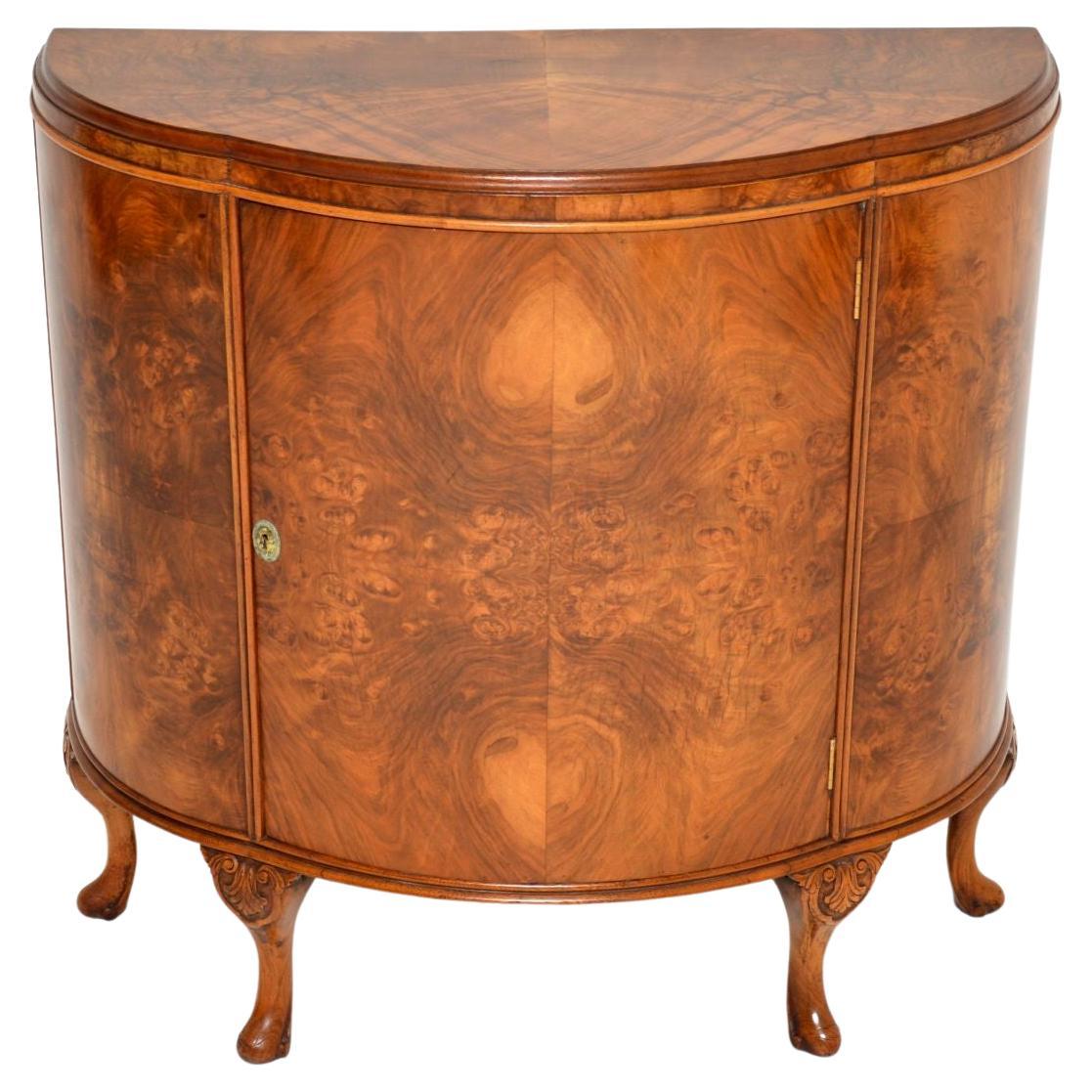 Antique Edwardian Mahogany Bow Front Cabinet at 1stDibs
