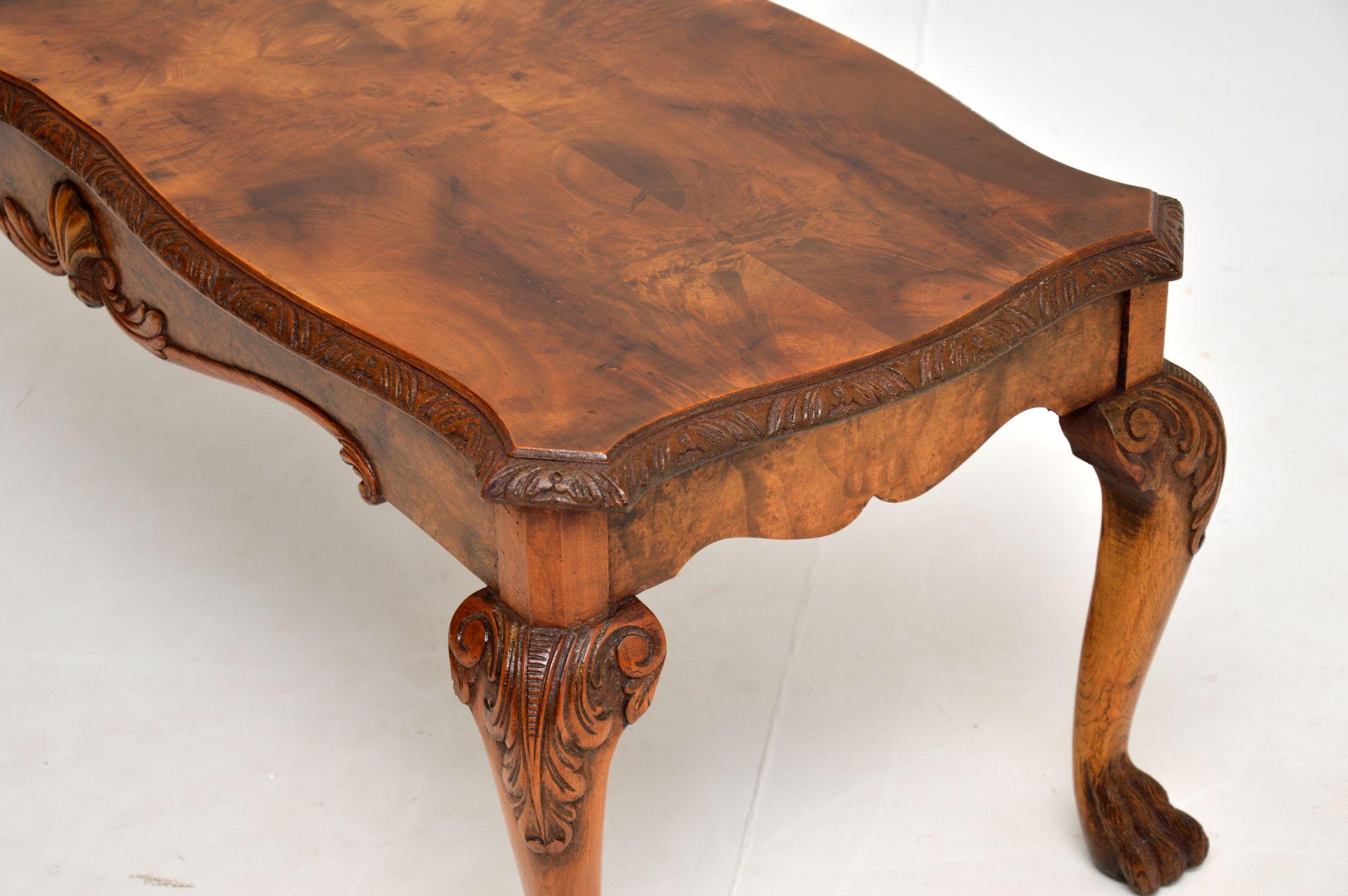 Antique Burr Walnut Coffee Table at 1stDibs