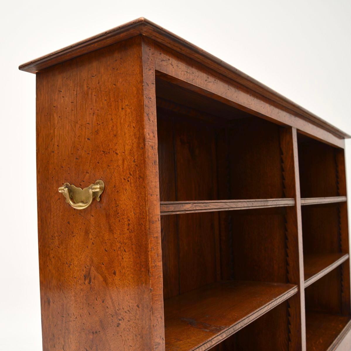 Antique Burr Walnut Open Bookcase For Sale at 1stDibs