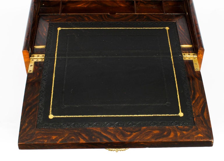 Antique Burr Walnut Writing and Stationery Box, 19th Century at 1stDibs