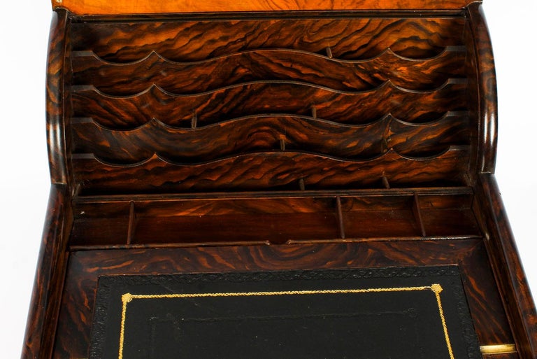 Antique Burr Walnut Writing and Stationery Box, 19th Century at 1stDibs