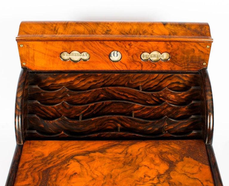 Antique Burr Walnut Writing and Stationery Box, 19th Century at 1stDibs