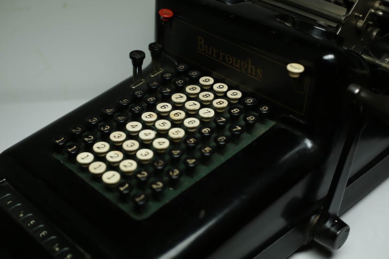Antique Burroughs Steel and Glass Adding Machine, circa 1910 For Sale ...