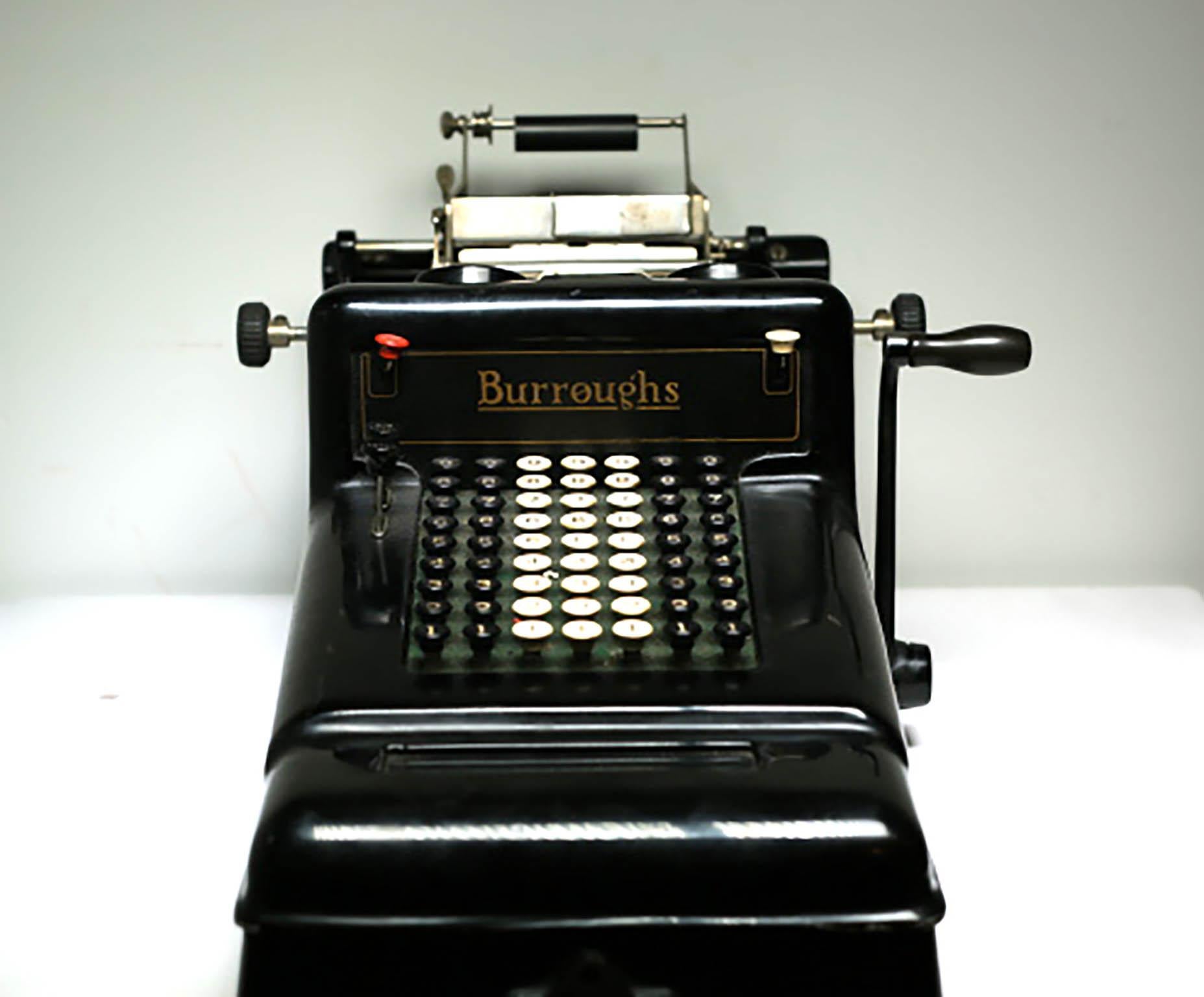 Antique Burroughs Steel and Glass Adding Machine, circa 1910 For Sale ...