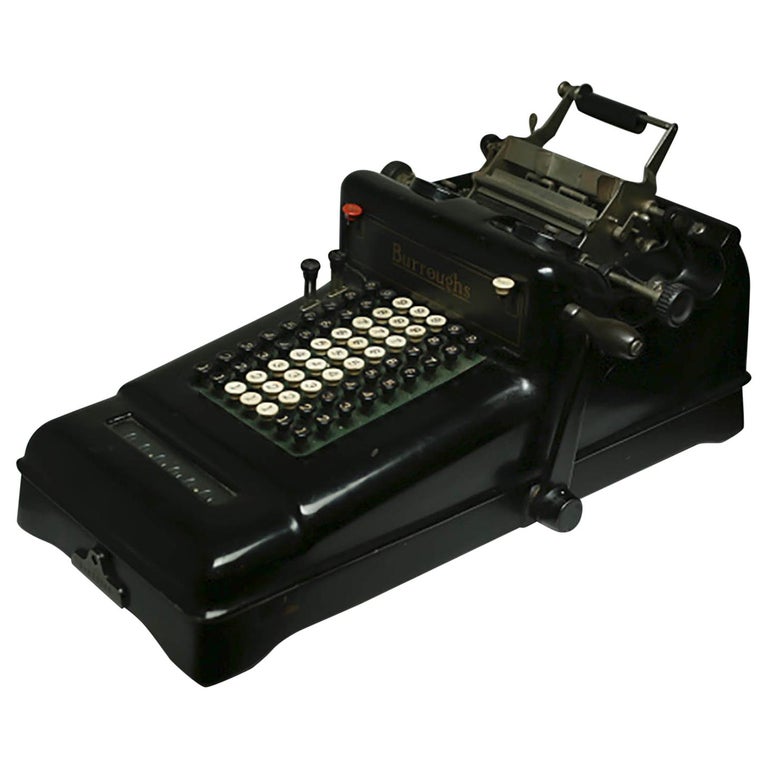 Antique Burroughs Steel and Glass Adding Machine, circa 1910 For Sale ...