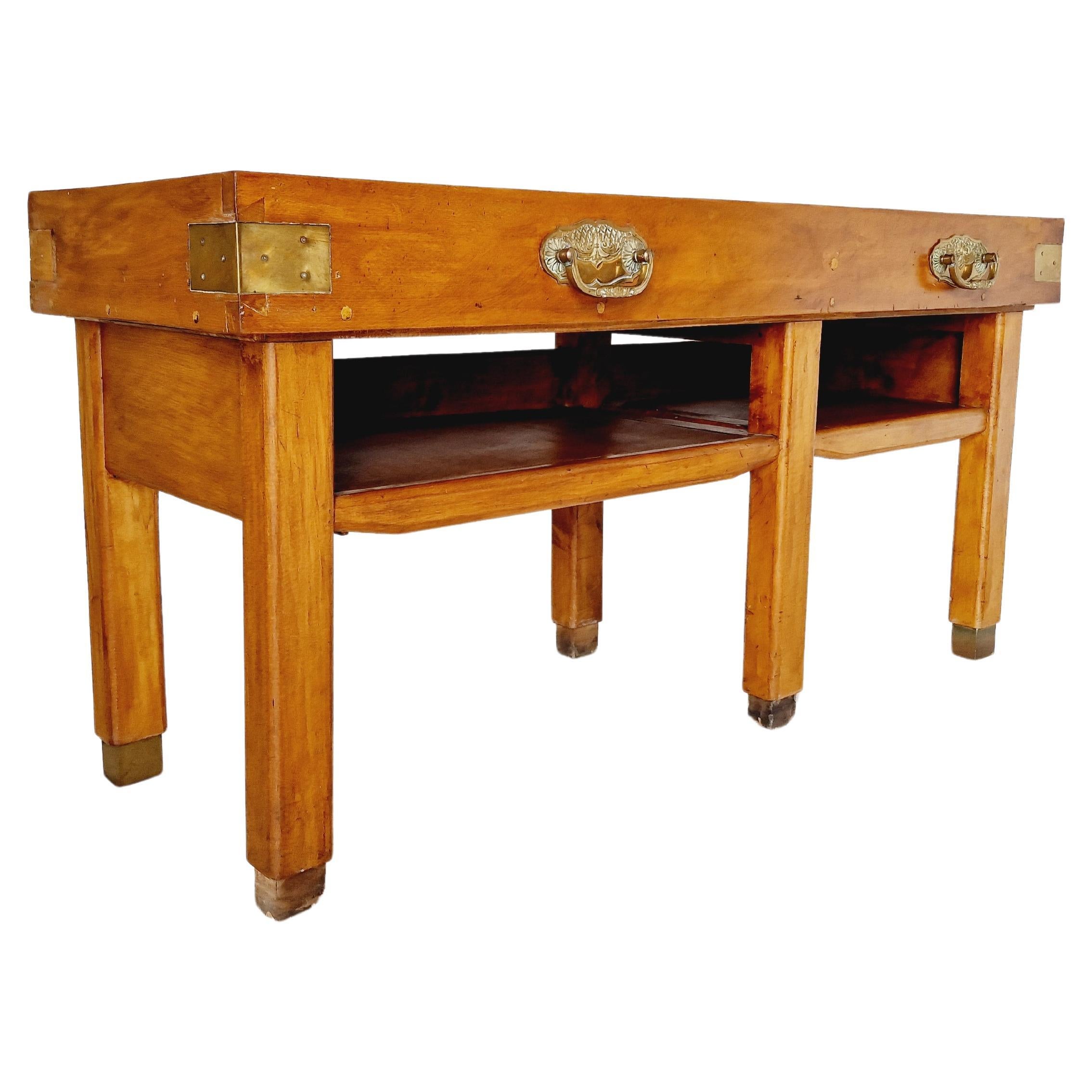 Antique Round Butcher's Block at 1stDibs | antique round butcher block ...