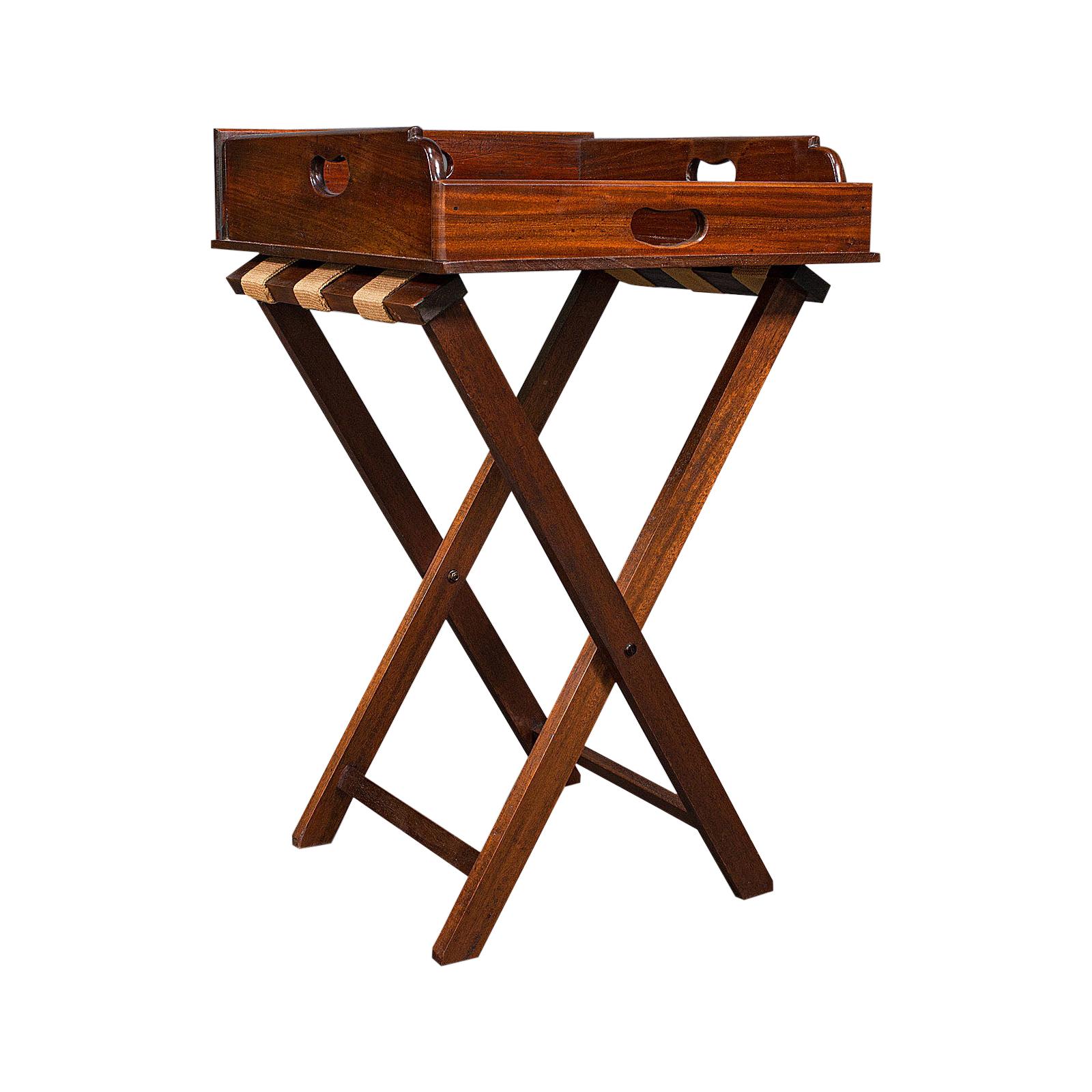 Antique Georgian Mahogany Butlers Tray Table at 1stDibs