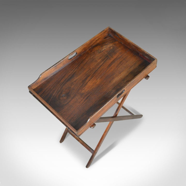 Antique Butler's Tray Table, Victorian, Mahogany, Folding Stand, circa ...