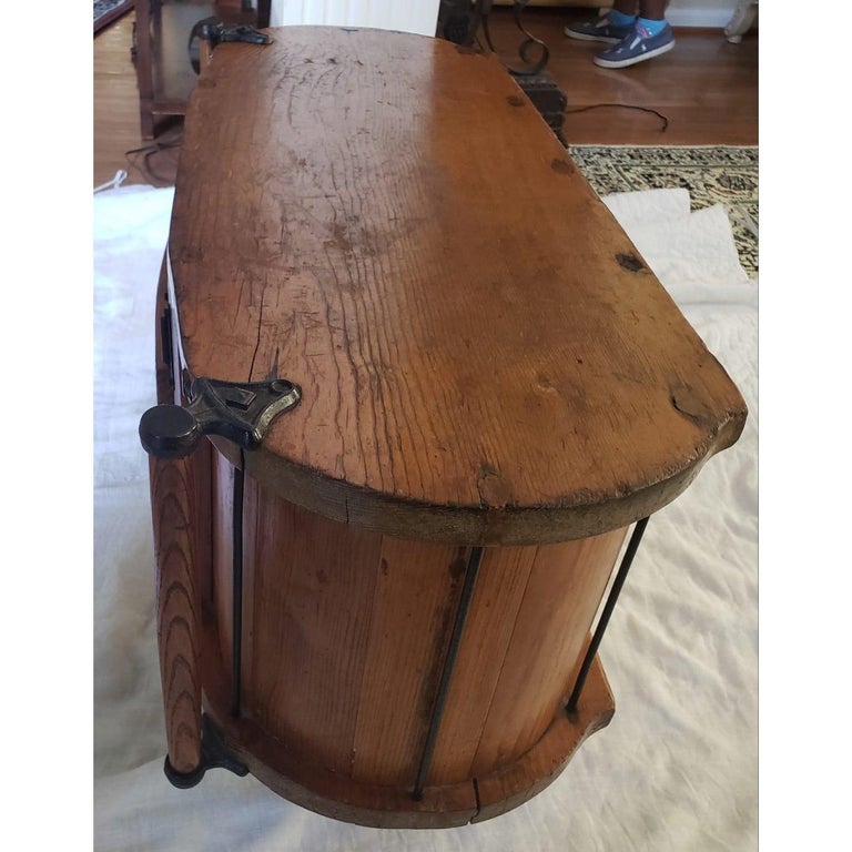 Antique Butter Churn Table Cabinet with Front Center Door For Sale at ...