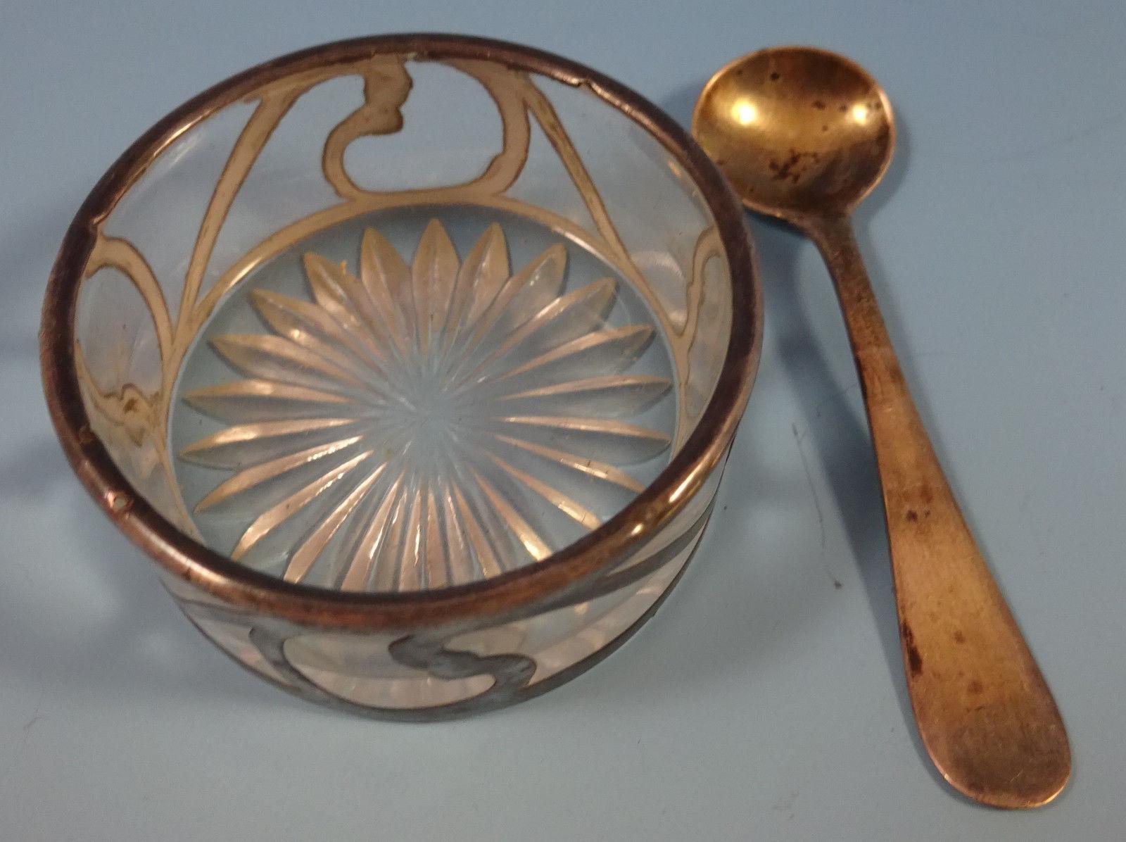 Antique by Alvin Sterling Silver Salt Cellar Set 12-Piece with Fitted ...