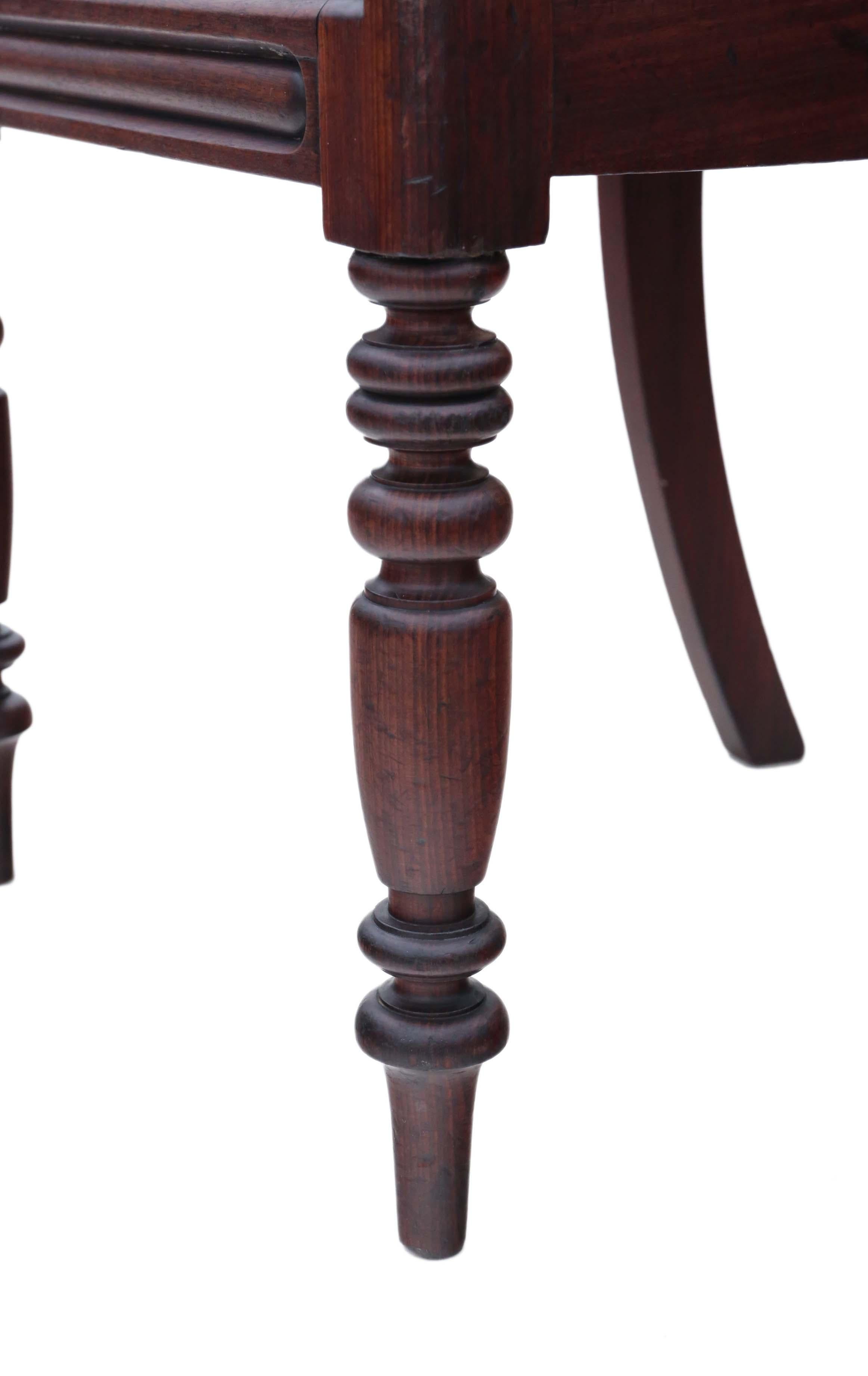 Antique circa 1850 Set of 6 Victorian Mahogany Dining Chairs For Sale ...