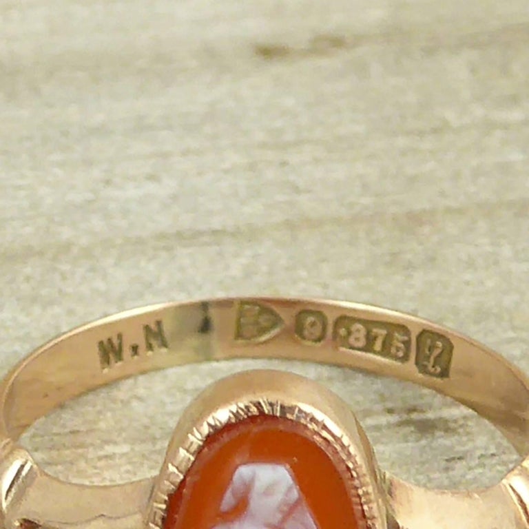 Antique Cameo Ring, Rose Gold, Hallmarked Chester Assay Office, 1911 at ...