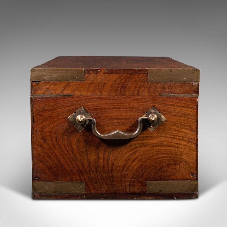 Antique Campaign Correspondence Box, Indian, Colonial Writing Case ...