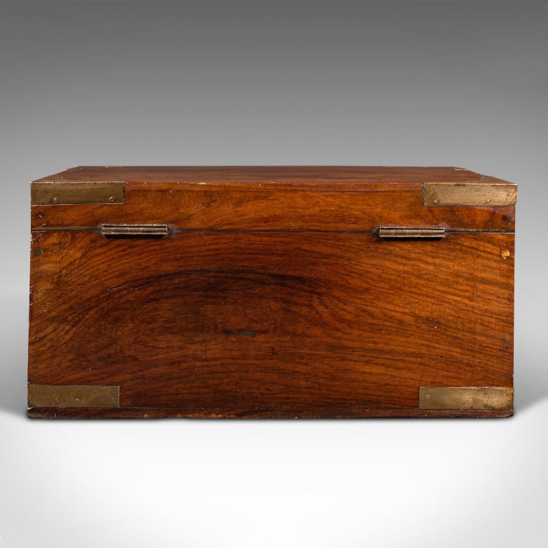 Antique Campaign Correspondence Box, Indian, Colonial Writing Case ...