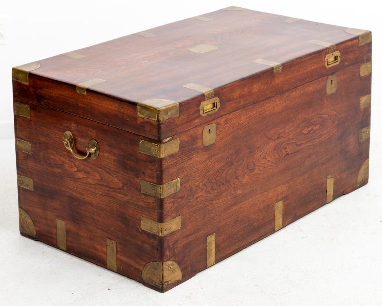 Antique Campaign Trunk at 1stDibs