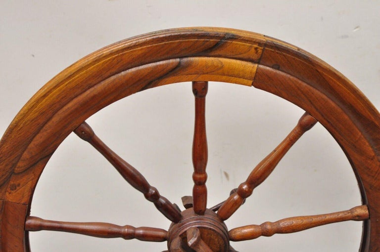 Antique Canadian Country Primitive Wooden Colonial Spinning Wheel For ...