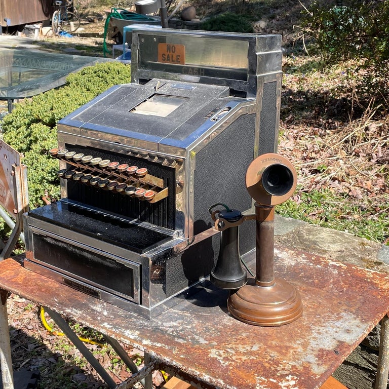 Antique Candlestick Telephone Obsolete Gift Prop Vintage Industrial ...