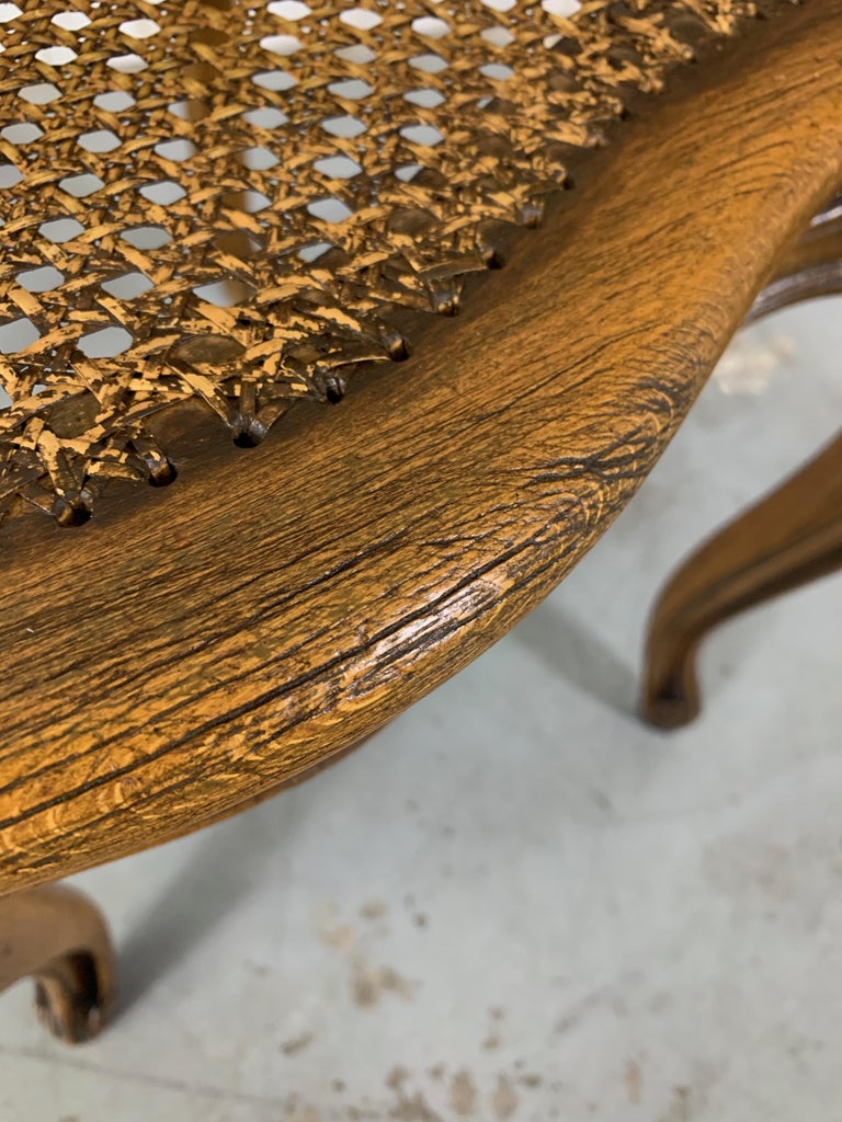 Antique Cane Corner Chair For Sale at 1stDibs