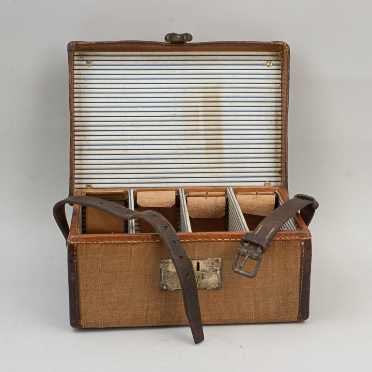 Antique Canvas and Leather Cartridge Magazine For Sale at 1stDibs