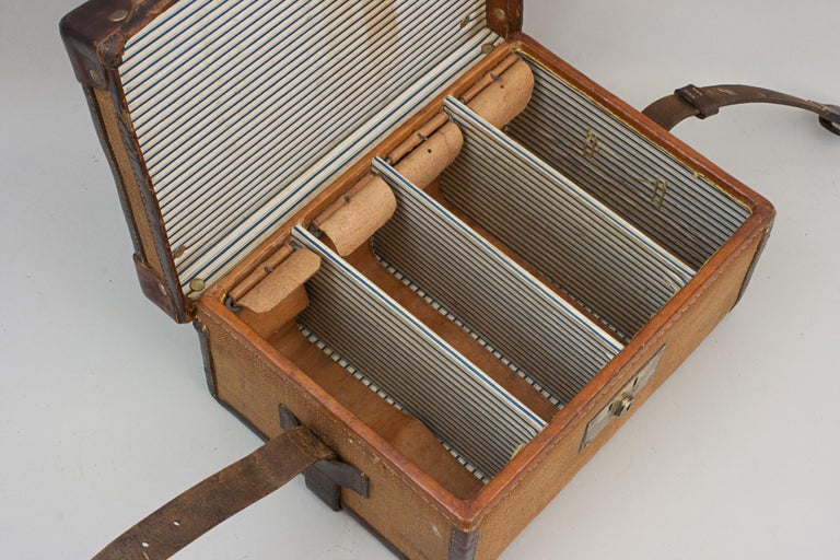Antique Canvas and Leather Cartridge Magazine For Sale at 1stDibs