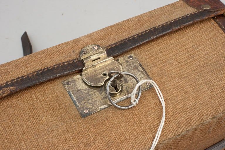 Antique Canvas and Leather Cartridge Magazine For Sale at 1stDibs