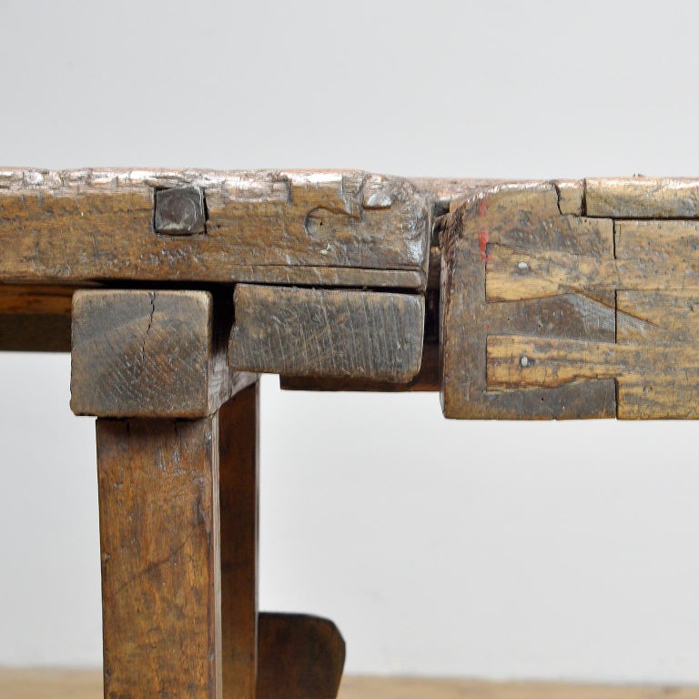 Antique Carpenters Oak Workbench, Circa 1910 at 1stDibs