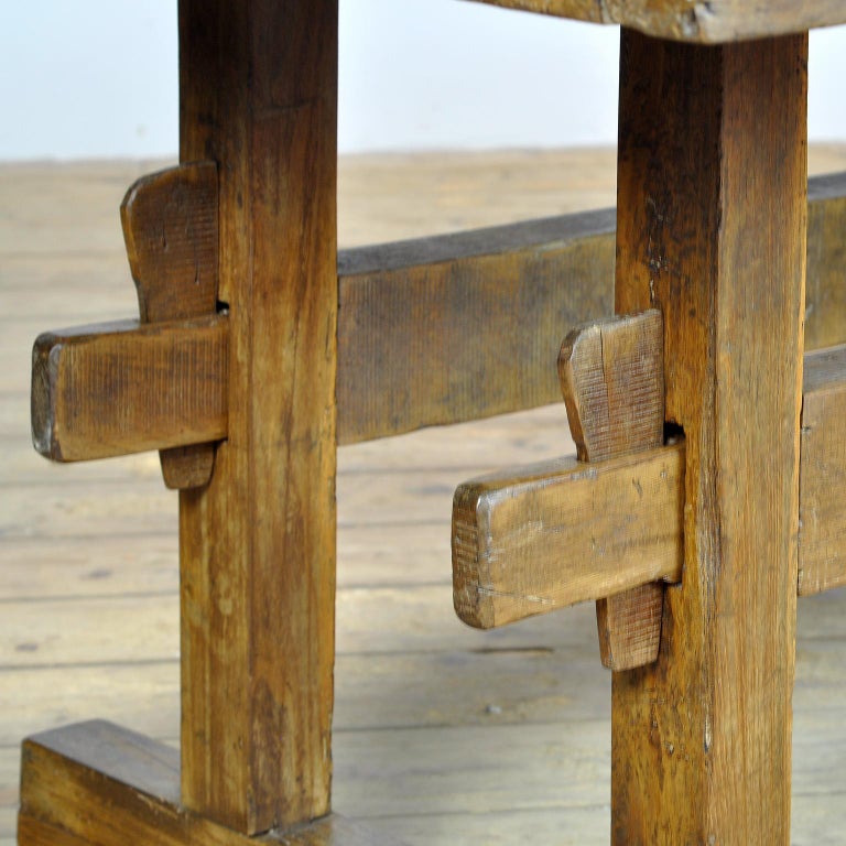 Antique Carpenters Oak Workbench, Circa 1910 at 1stDibs