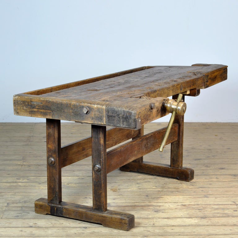 Antique Carpenters Oak Workbench, Circa 1910 at 1stDibs | antique ...