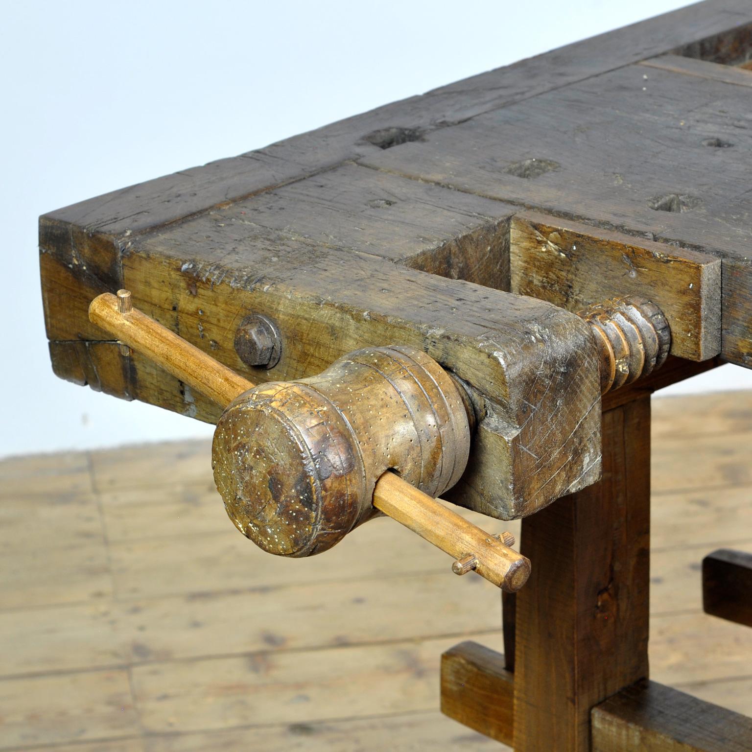 Antique Carpenters Oak Workbench, Circa 1910 at 1stDibs | antique work ...